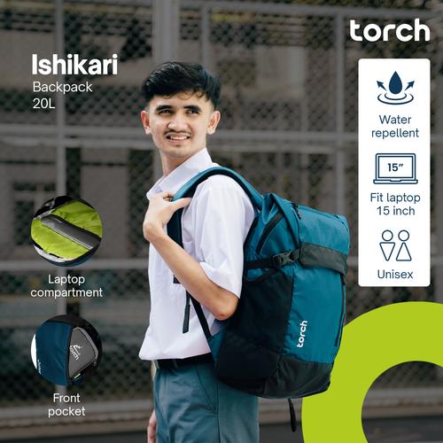 Promo Torch Ishikari 20L Backpack - Tas Punggung Tas Ransel Stylish Sekolah Pria & Wanita - Biru ...