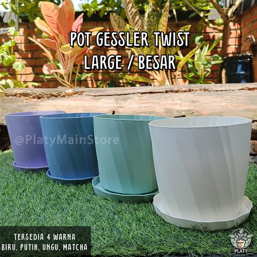 Jual Pot Gessler Ukuran "L" Twist Italian Design | Original Gessler ...
