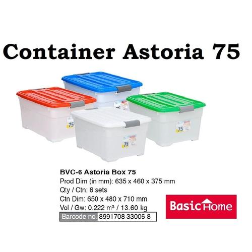 Jual Astoria Storage Box 75 BVC-6 Container Box Tempat Penyimpanan ...