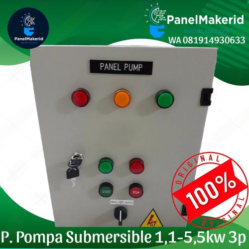 Jual panel pompa submersible panel otomatis 3phase - Plat 1,2mm, 1/3HP ...