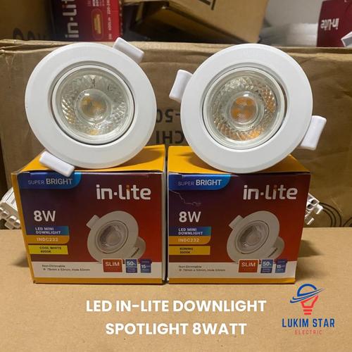 Jual LAMPU SOROT SPOTLIGHT IN-LITE INDC232 8W DOWNLIGHT SOROT SPOT ...