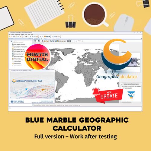 Jual Blue Marble Geographic Calculator 2025 Full Software geodetik ...