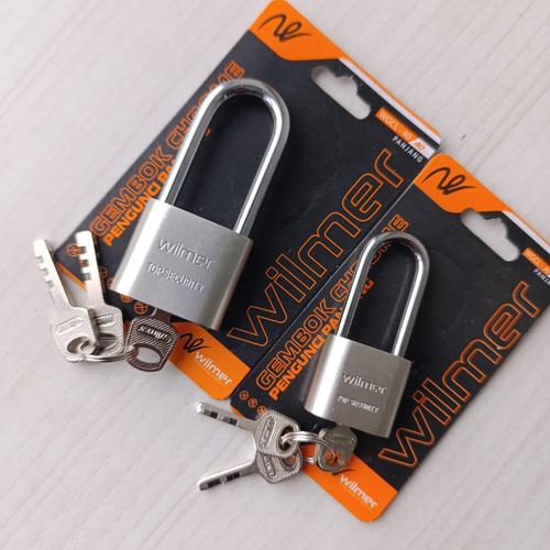 Jual Gembok Nekel Panjang WILMER 30 40 50 60 mm/ Gembok Rumah panjang ...