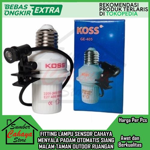 Jual Fitting Lampu Sensor Cahaya Menyala Padam Otomatis Siang Malam ...