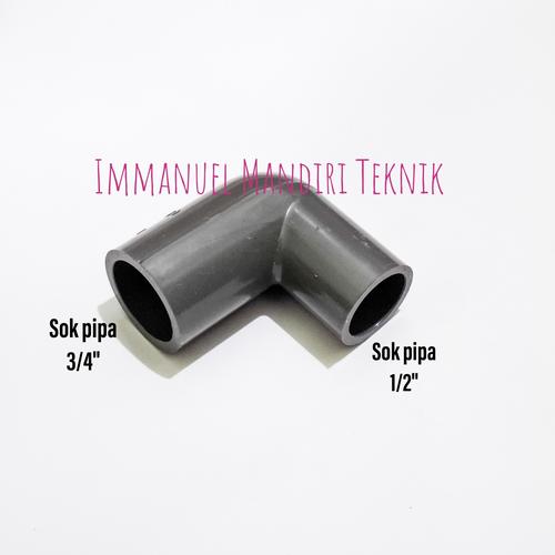 Jual Elbow reducer pvc 3/4 x 1/2 Merk SCG / Keni / Knee pvc 3/4 x 1/2 ...