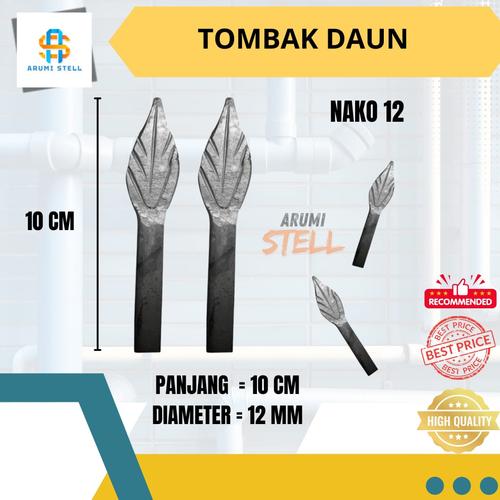 Jual Tombak Daun Nako 12, 14, 16/ Aksesoris Pagar besi Motif Daun - Kab ...