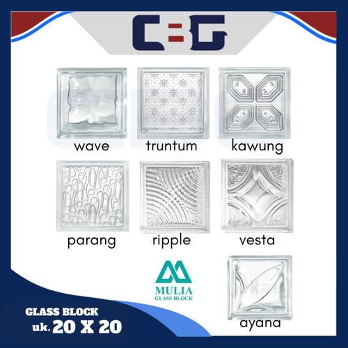 Jual Mulia Glass Block 20X20 balok kaca - wave - Jakarta Pusat - CAHAYA ...