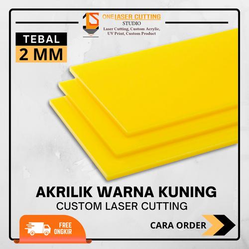 Jual Akrilik Kuning Lembaran Custom Lasercut | Akrilik Lembaran Custom ...