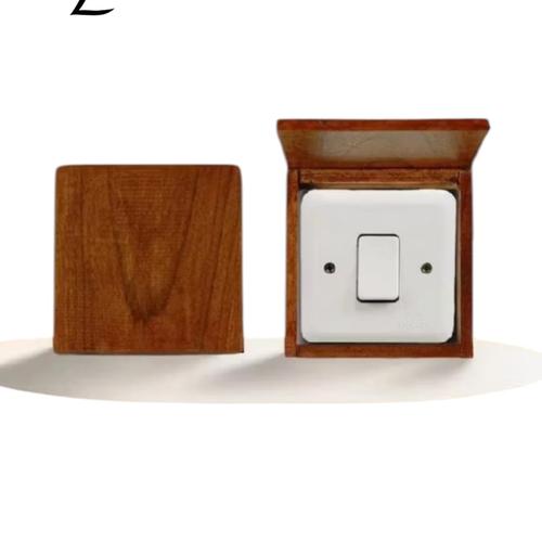 Jual frame saklar lampu estetik kayu jati aslii hiasan dinding lampu ...