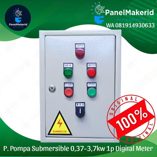 Jual panel pompa submersible 1phase otomatis wlc omron - plat 1,2mm, 3 ...