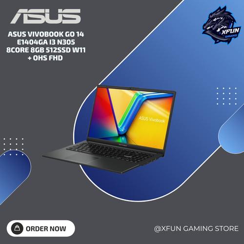 Jual Asus VIVOBOOK GO 14 E1404GA i3 N305 8CORE 8gb 512ssd W11 + OHS FHD ...