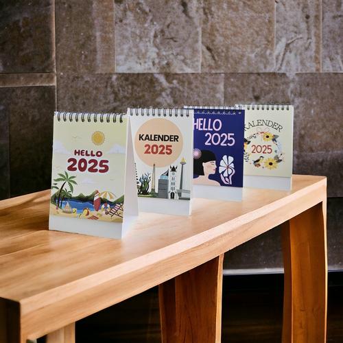 Jual ( GERAI )NEW DESIGN KALENDER 2025/KALENDER MEJA A6/KALENDER DUDUK ...
