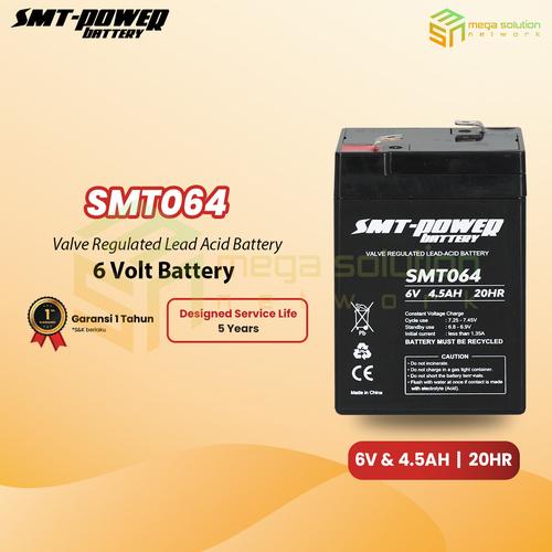 Jual BATTERY KERING SMT POWER 6V 4,5AH - AKI KERING VRLA SMT064 ...