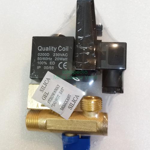 Jual OPT-A 1/2 INCH SOLENOID VALVE TIMER AUTO DRAIN 16 BAR 230 VAC ...