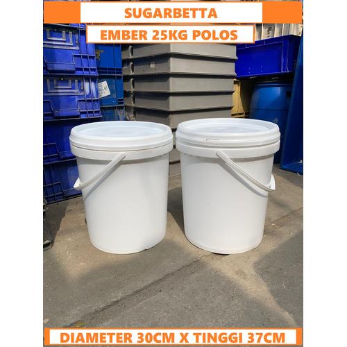 Promo Ember bekas cat 25kg putih polos Ember bekas 25kg Ember plastik ...