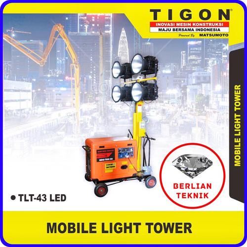 Jual Tower Light 4 x 300 Watt Tigon TLT 43 LED Telescopic Mobile Light ...