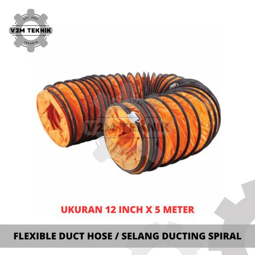 Jual Selang Blower Fleksibel Orange 12 INCH 5 METER / Flexible Duct ...