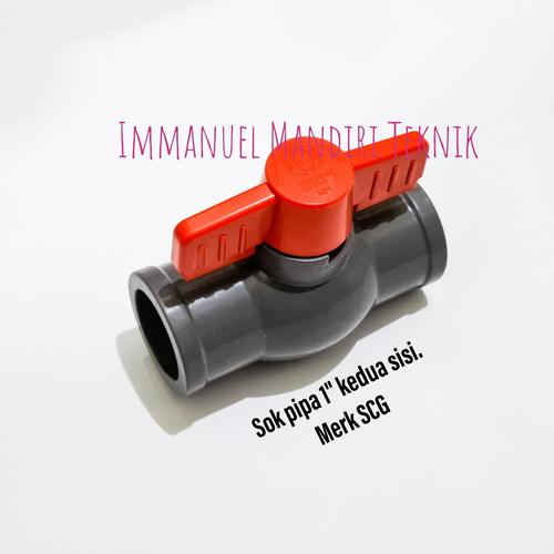 Jual Ball valve 1 inch merk SCG pvc / Stop kran 1 in SCG pvc - Jakarta ...