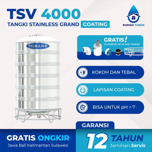 Jual Tangki Tandon Toren Air Stainless Coating Grand TSV 4000 Teruji ...
