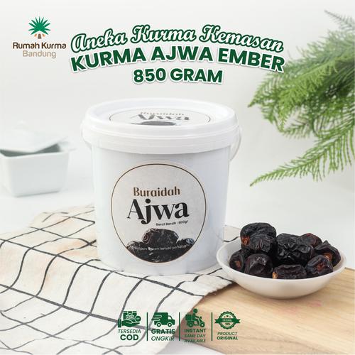 Promo Cemilan Kurma Ajwa Ember Organik 850 gr Ajwa Medium Buraidah Kurma Nabi Manis Food - Kota ...