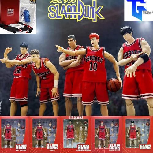 Jual Dasin Model Slam Dunk - Team Shohoku Red Jersey - Sakuragi ...