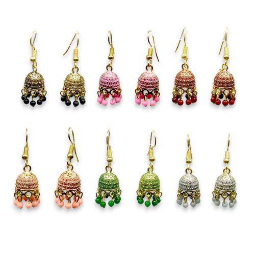 Jual Anting Khas India, Multicolour Jhumka Model Lonceng, Tipe Kait ...