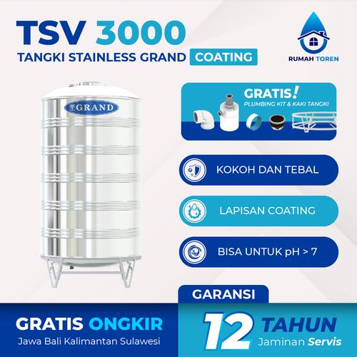 Jual Tangki Tandon Toren Air Stainless Coating Grand TSVS 3000 Teruji ...