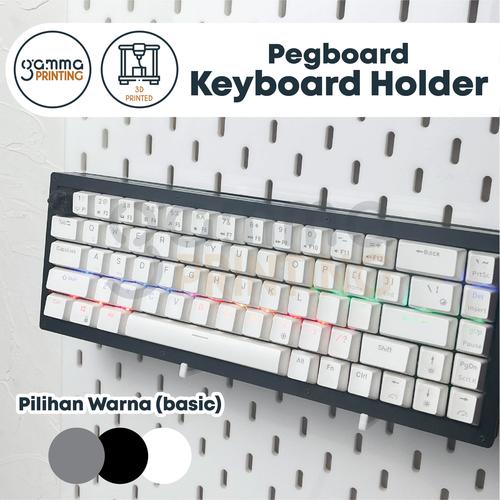 Jual Pegboard Keyboard Display Stand Holder Hook Rak Shelf Gamma ...