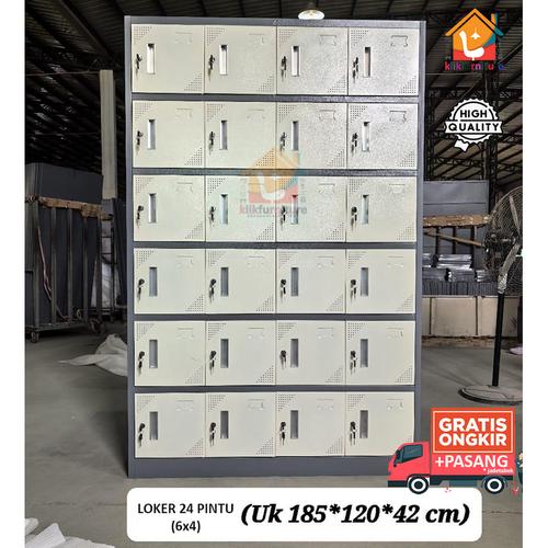 Promo Loker Besi / Locker Besi / Loker Lemari Besi 24 PINTU AC 24 Cicil ...