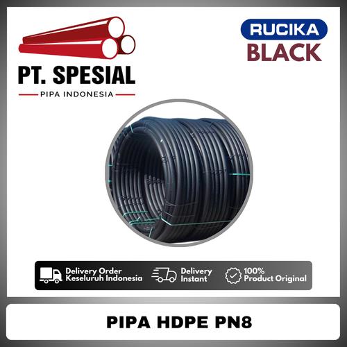 Jual Rucika Pipa HDPE PN8 / DN63 - DN110 / Roll 50 Meter - 12 - DN63 ...