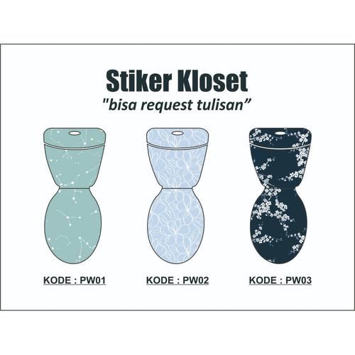 Jual TSB - STICKER KLOSET DUDUK / STIKER TOILET / STIKER KAMAR MANDI ...