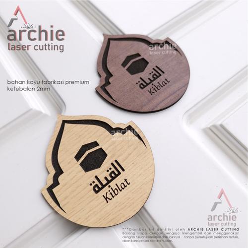 Jual Papan Petunjuk Arah Kiblat Kayu / Sign Board Kiblat Signage - ASH ...