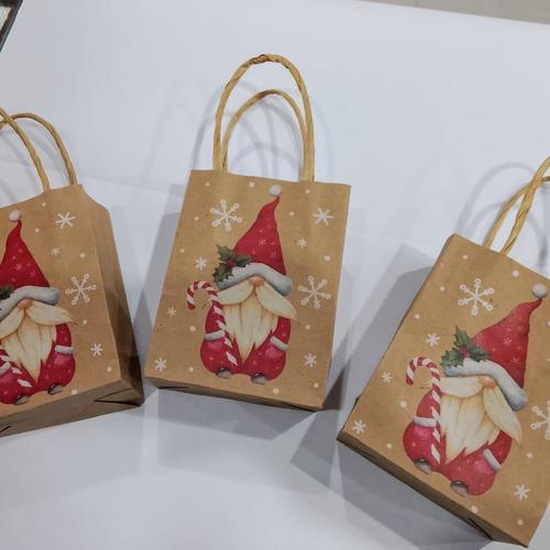 Jual Paper Bag Natal Teng-Teng Kertas Kraft Mini / Kantong Bingkisan ...