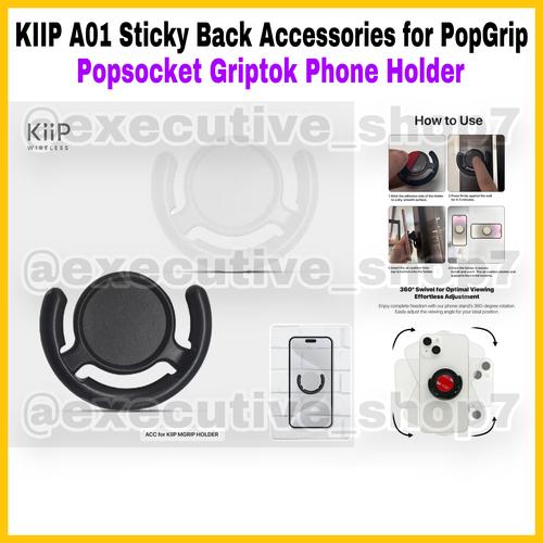 Jual KIIP A01 Sticky Back Accessories for PopGrip - Popsocket Griptok ...