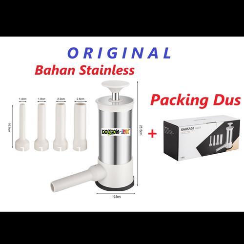 Promo Sosis filler plastik manual alat pencetak sosis pengisi sosis ...