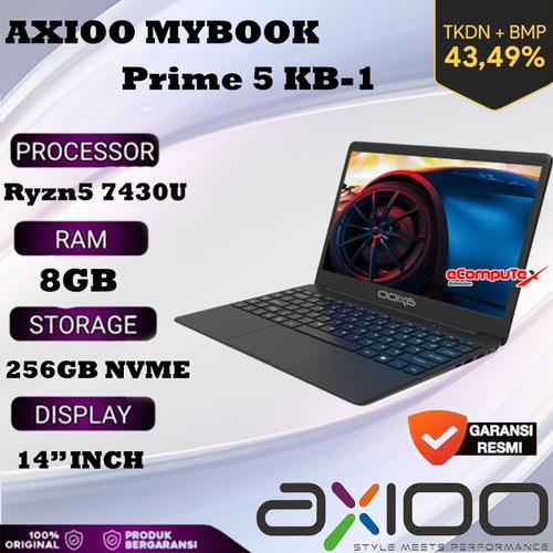 Jual Laptop Axioo MyBook Prime Ryzen 5 (KB1) Ryzen 5-7430U 8GB 256GB ...