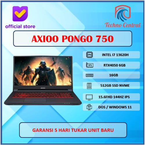 Promo LAPTOP AXIOO PONGO 750 I7 13620H RTX4050 6GB/ 16GB 512GB DOS ...