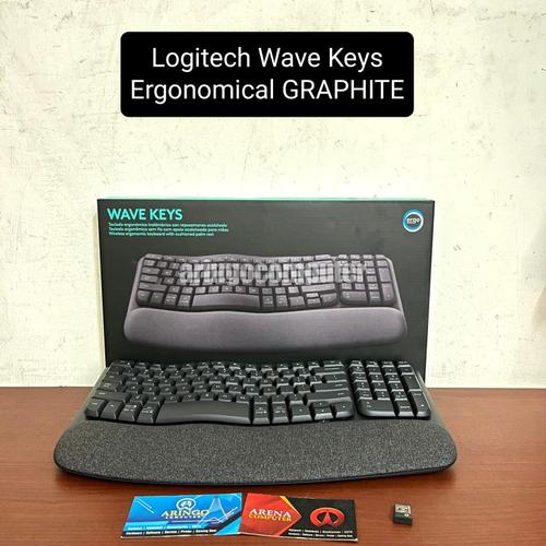 Jual Keyboard Logi tech Wave Keys Ergonomical GRAPHITE - Kota Samarinda ...