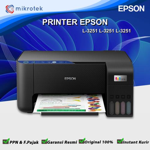 Promo Printer Epson L3251 L-3251 L 3251 Print Scan Copy A4 Wireless WIFI Garansi Resmi ...