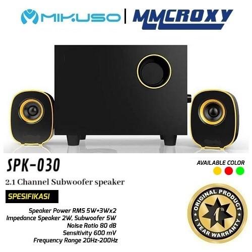 Promo Mikuso SPK-030 Speaker 2.1 With Subwoofer Stereo Mean Machine ...