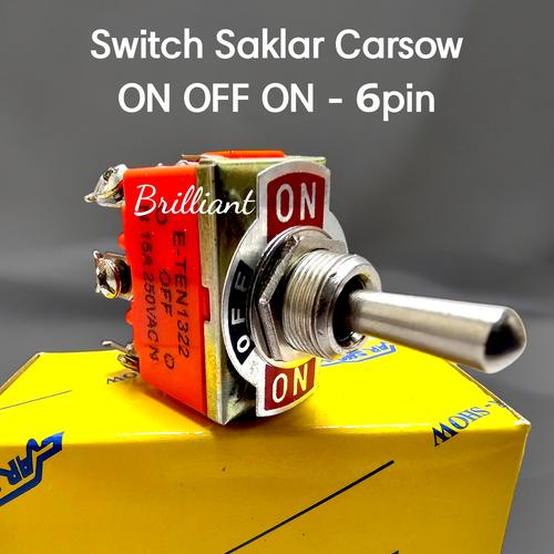 Jual Saklar Switch Seiki 3 Mode - ON OFF ON - Kotak Hitam - Kota ...