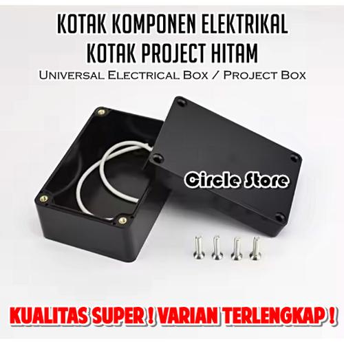 Jual Kotak Box Komponen Elektronik / Kotak Box Project Hitam / Plastic ...