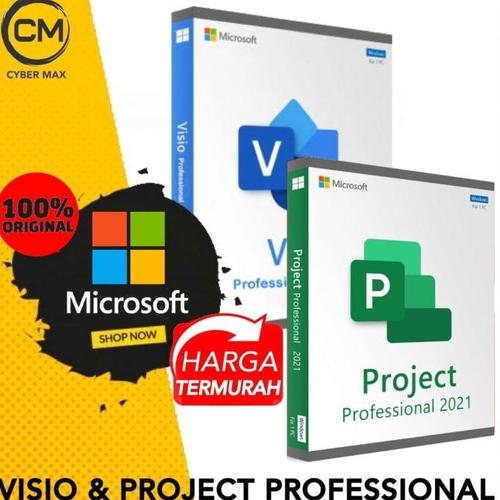 Jual Visio & Project 2021 2019 2016 Professional Product Key Lisensi ...