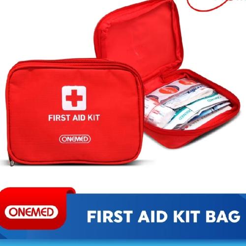 Jual Perlengkapan kotak P3K Tas Merah Obat Mobil Alat Medis Onemed Set ...
