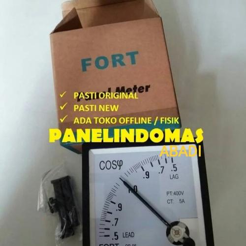 Jual COSPHI METER / POWER FACTOR ANALOG 3PHASE FORT 96X96 COS PHI - Jakarta Pusat - panelindomas ...