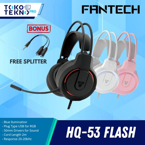 Jual Fantech HQ53 Flash Lightweight Wired Gaming Headset - Jakarta ...