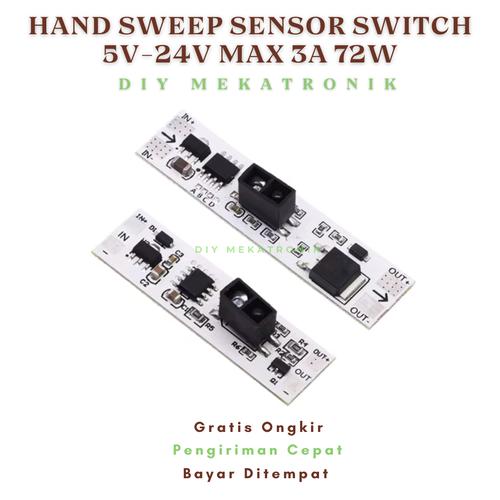 Jual Hand Sweep Sensor Switch 5V-24V Max 3A 72W - Single Mode - Kota ...