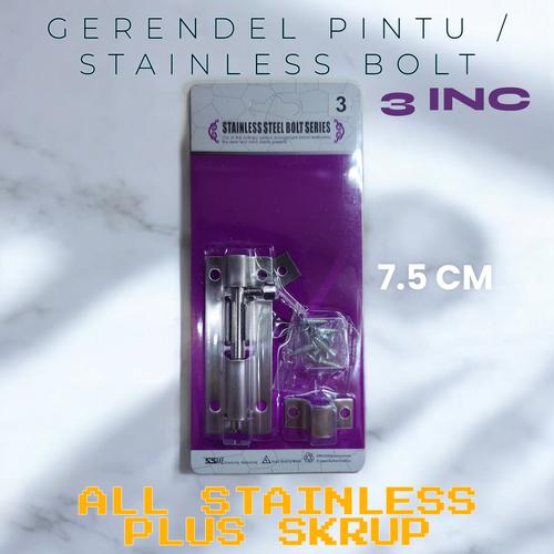 Jual GRENDEL PINTU BESI STAINLESS STEEL 3INC - Jakarta Pusat - YAMATO ...