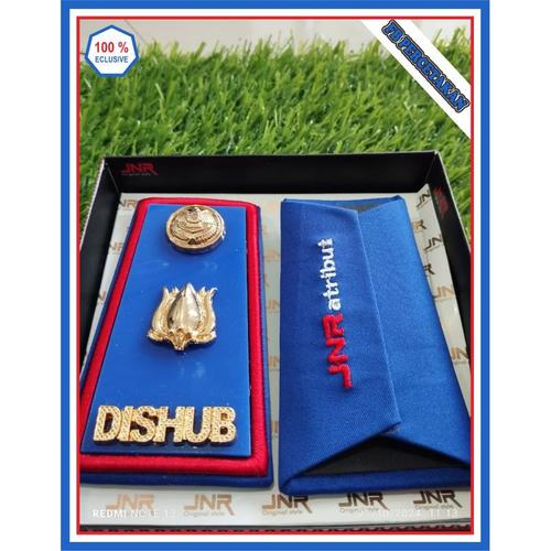 Jual Pangkat Atribut DISHUB PDH GOLONGAN 3D List Merah Mika Full Kilap ...
