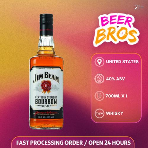 Promo Jim Beam White Bourbon Whiskey 700ml Cicil 0% 3x - Jakarta Barat ...